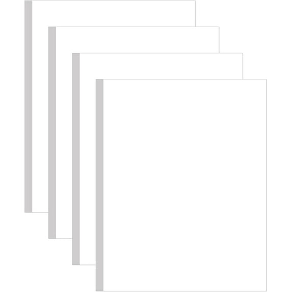 Bybiment (4-Pack) 8.5" 11" White Cardstock Paper, 65lb Thick Cover ...