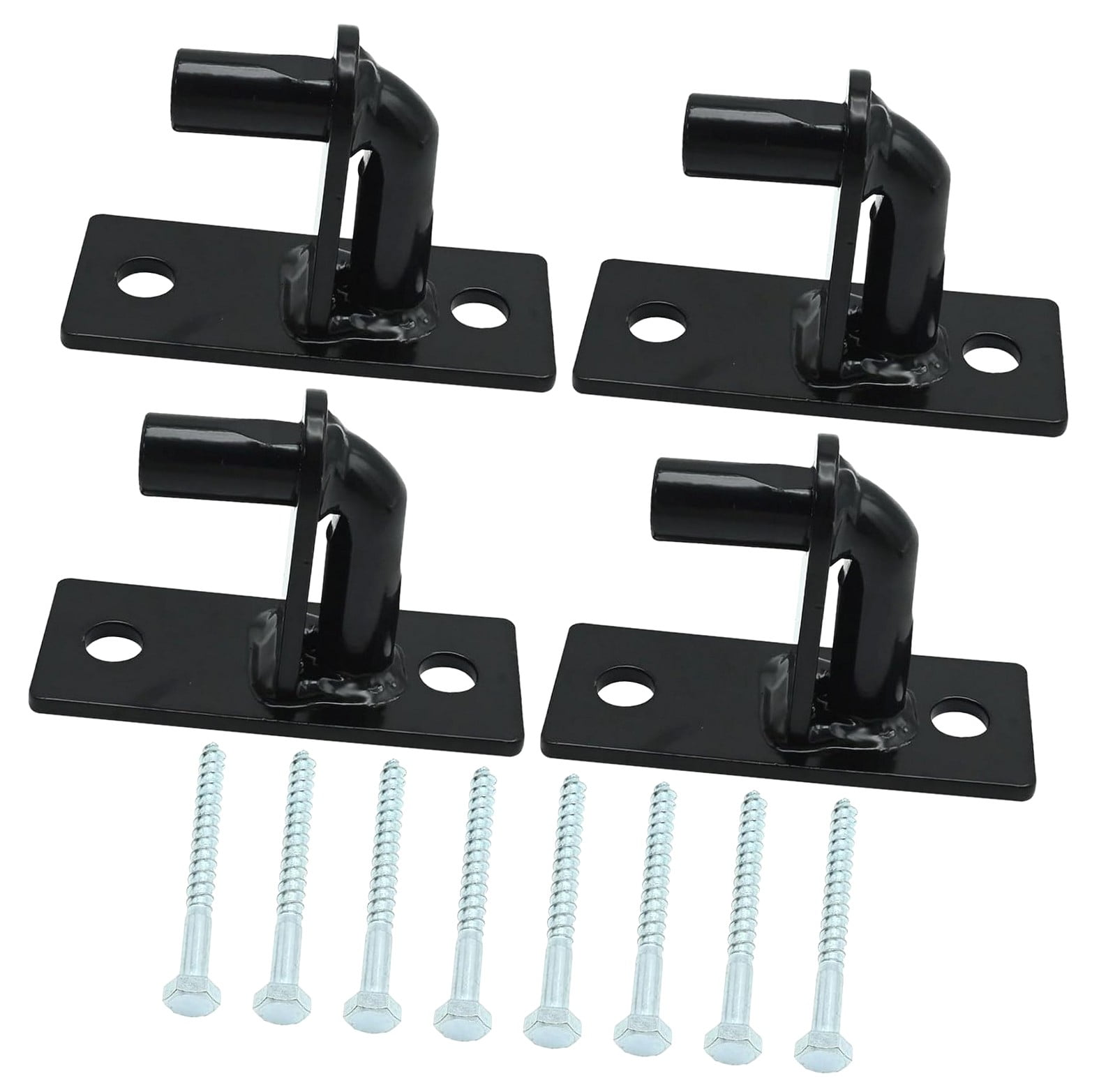 Bybiment 4 Pack Wall Mount Gate Hinges Farm Gate Hinges Chain Link ...