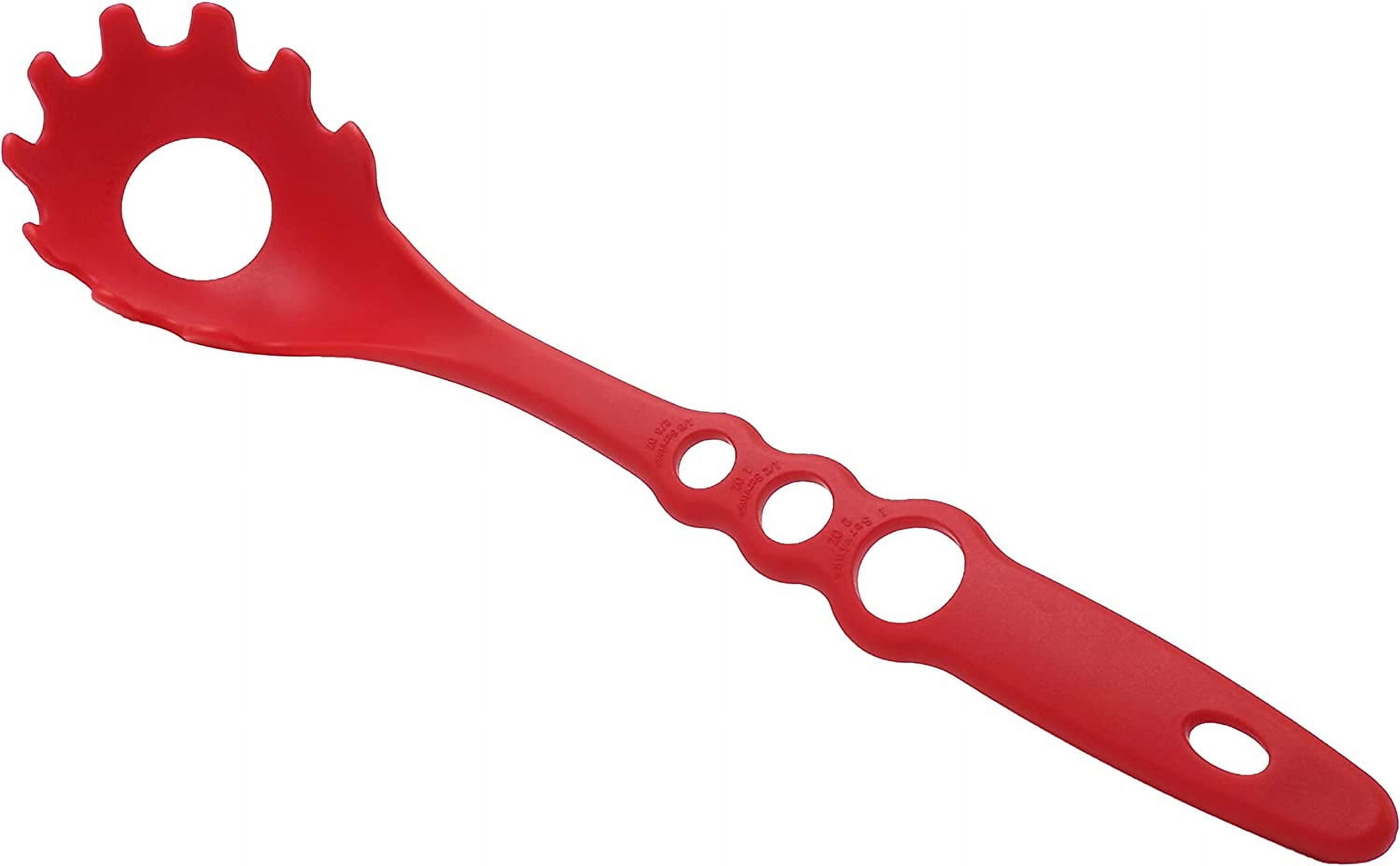 Bybiment 4-in-1 Large Portion Control Measure/Nylon Spaghetti Spoon ...