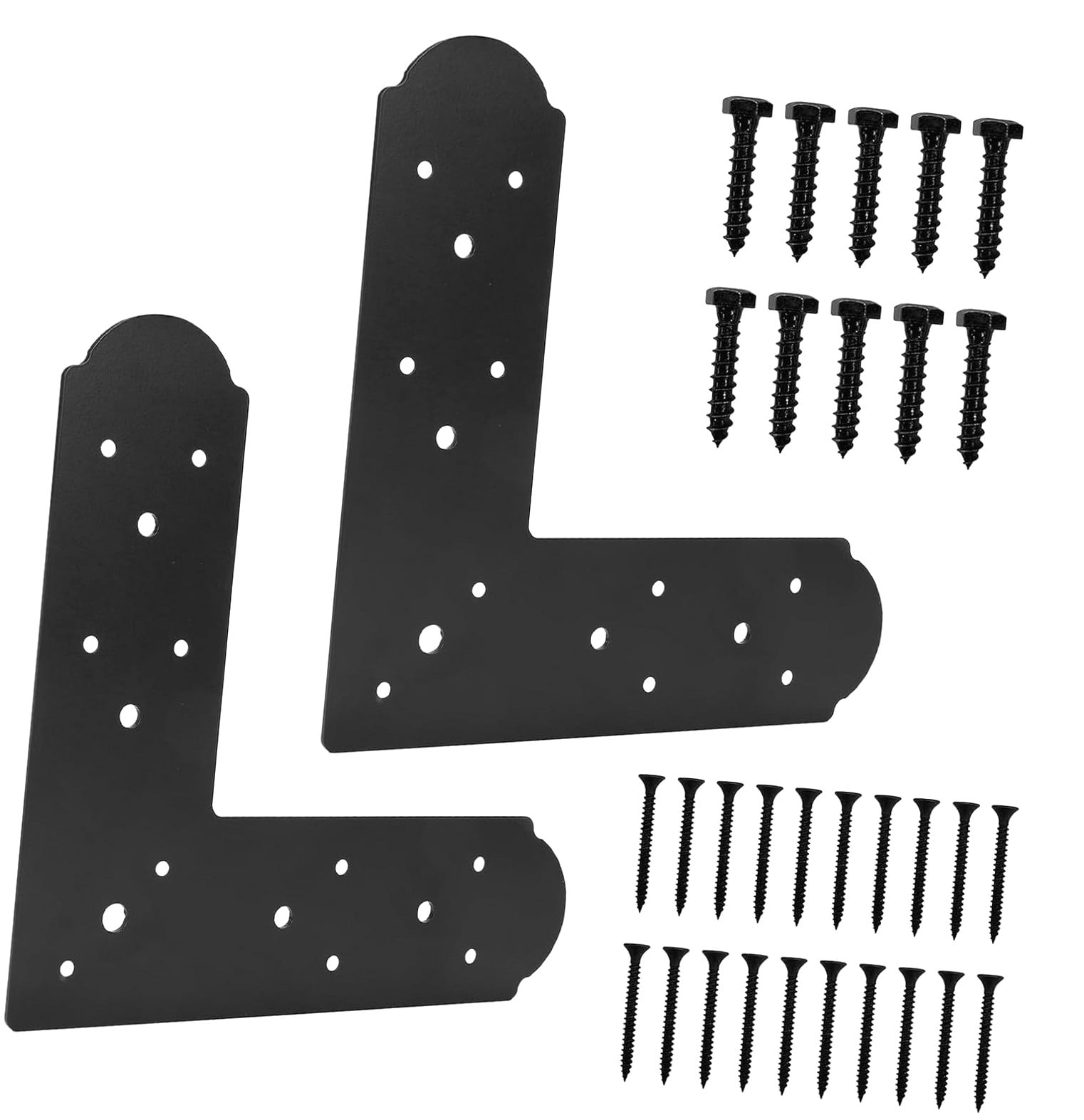 Bybiment 45-Degree Steel Angled - 2 Pieces, Flat Mending Plates, Repair ...