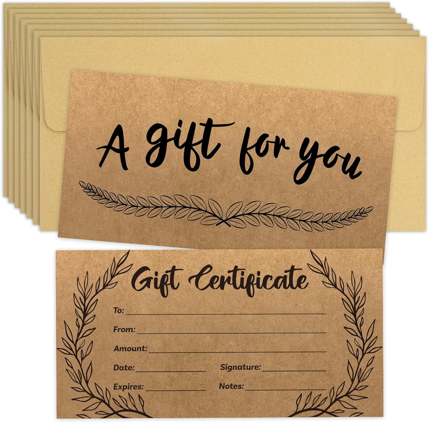Bybiment 48 Pcs Blank Certificates Certificate with 48 Pcs Envelopes ...