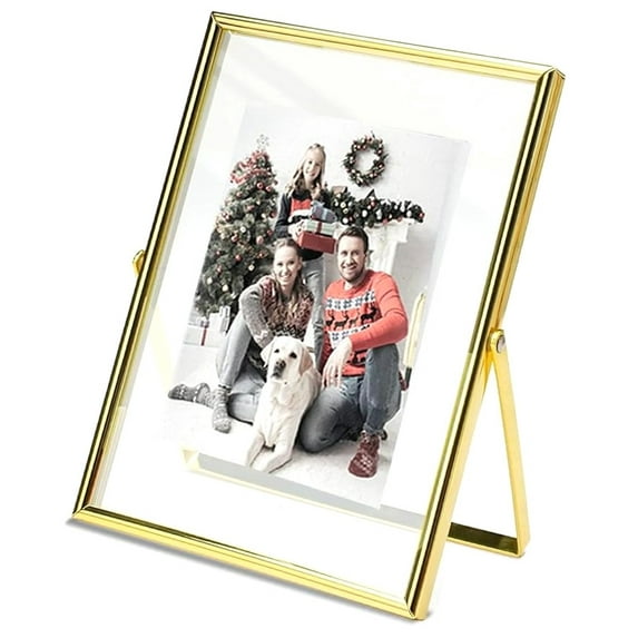 Bybiment 4x6 Picture Frame, Metal with Real | 4x6in Picture Frame for ...