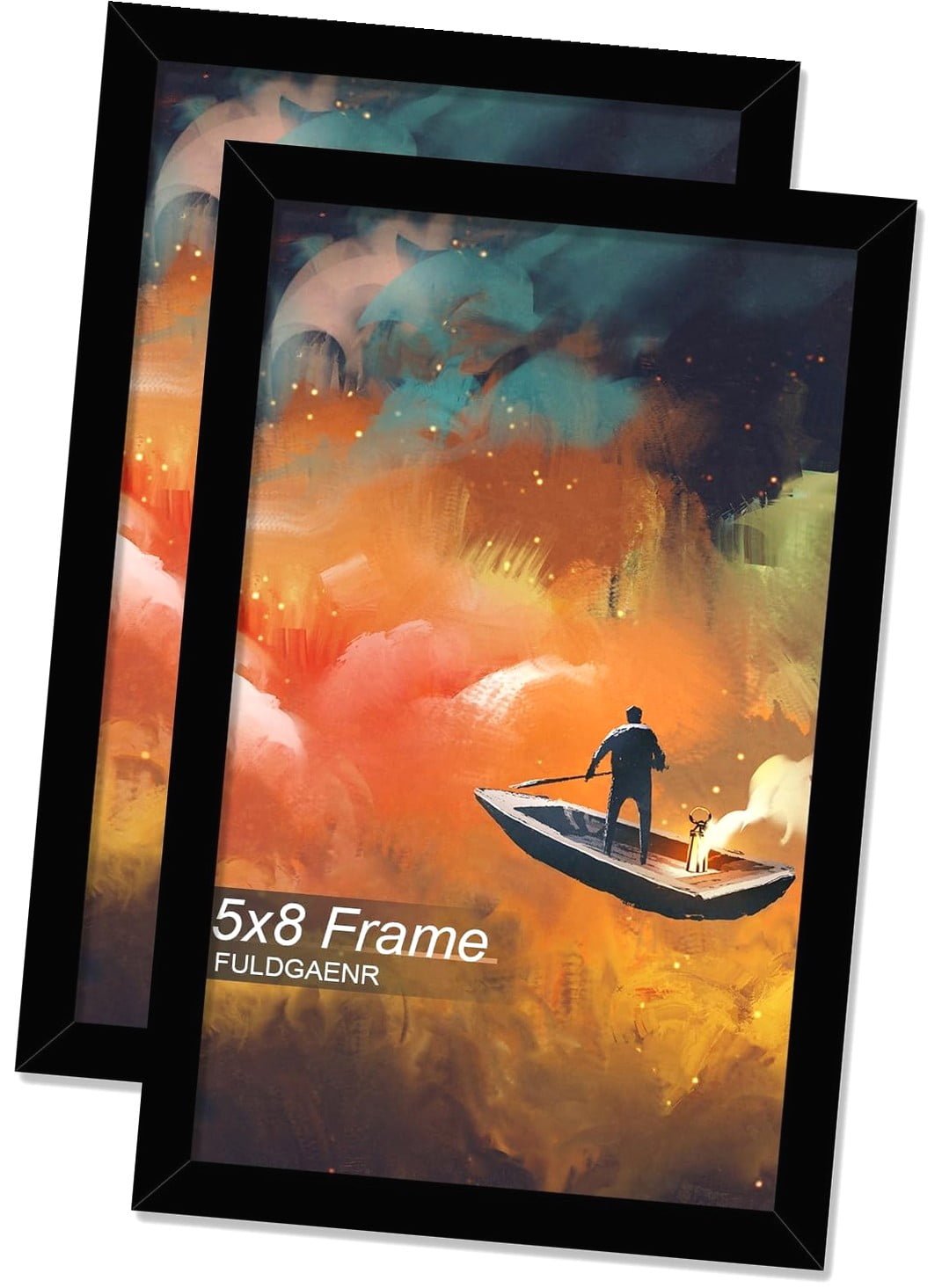 Bybiment 5x8 Picture Frame Pair, Set of 2, for 5 by 8 Inch Photo Poster ...