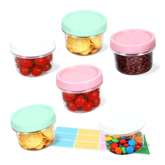 Bybiment 6.8oz 6-Pack Small Food Containers with Salad Dressing ...