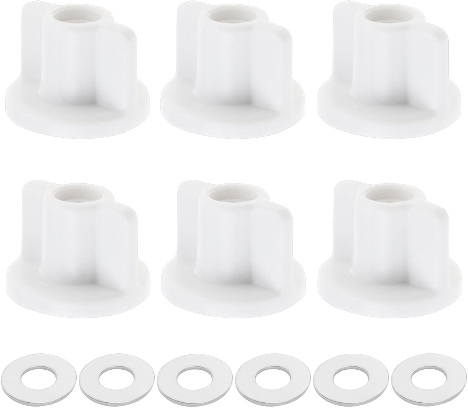 Bybiment 6 Set Back Nut Washer Kit M6 Thread Bottom Toilet for Top ...