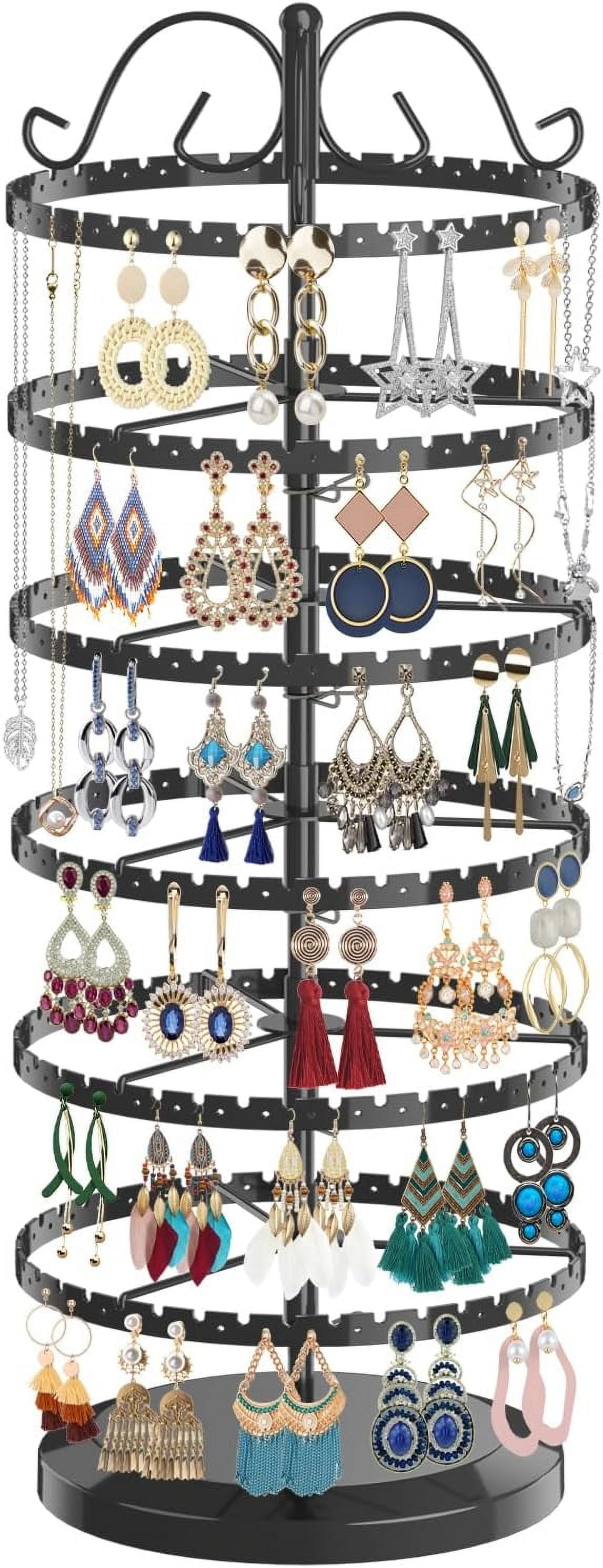 Bybiment 6 Tier Earring Holder Organizer Tree Display Storage for and ...