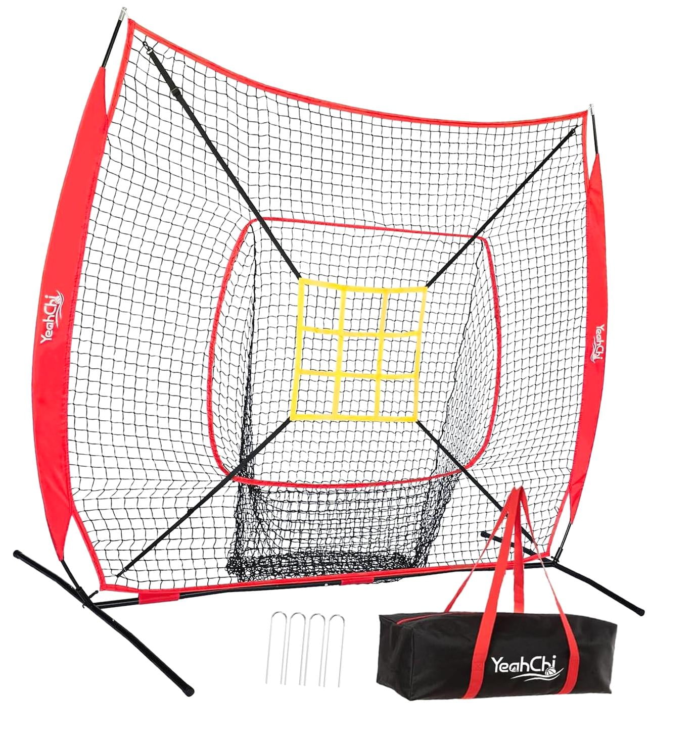 Bybiment 7×7FT Baseball Net, Pitching Net Featuring Strike Zone Target ...