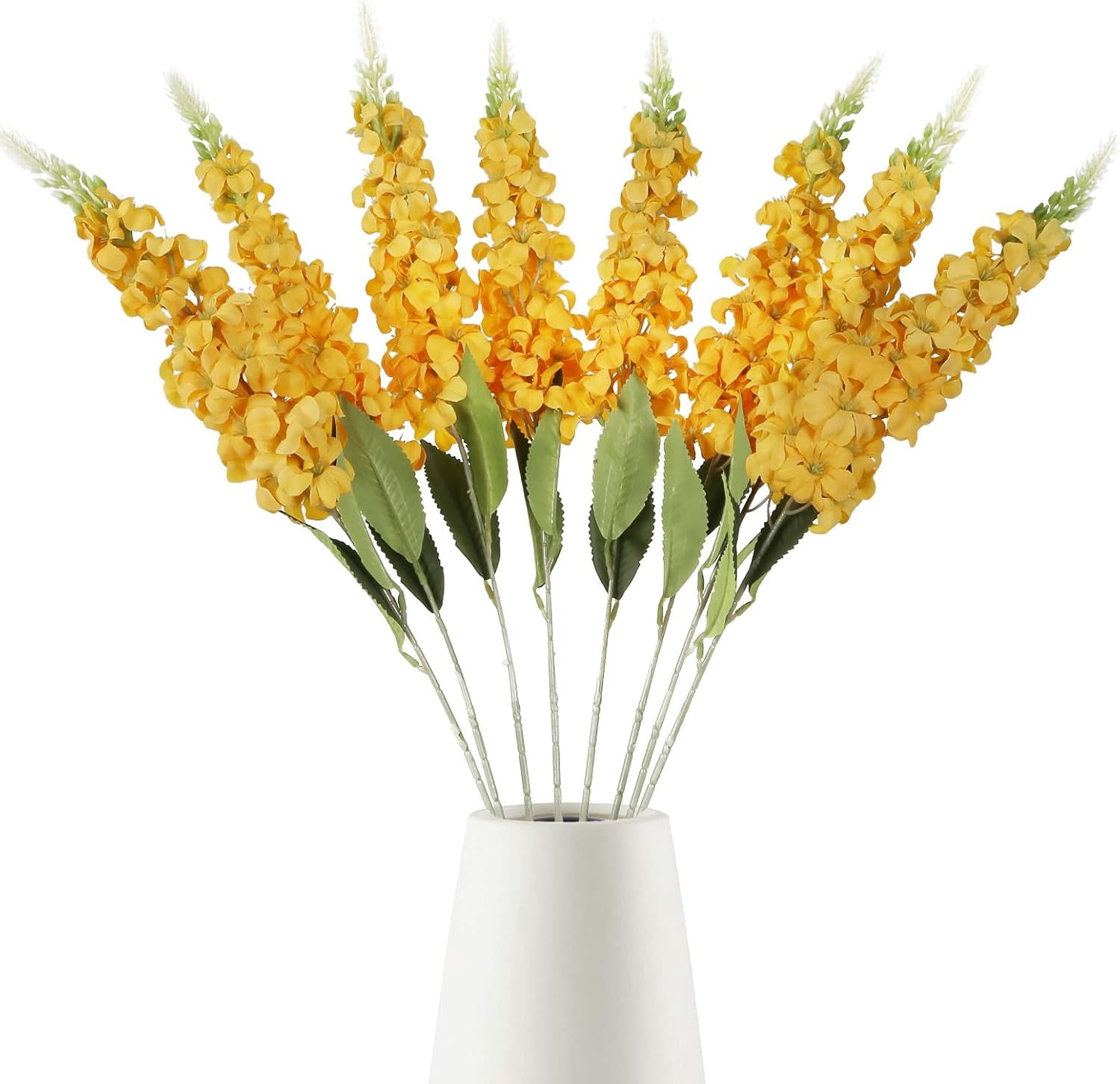 Bybiment 8PCS Snapdragon Delphinium Artificial Silk Long Hyacinth Fake ...