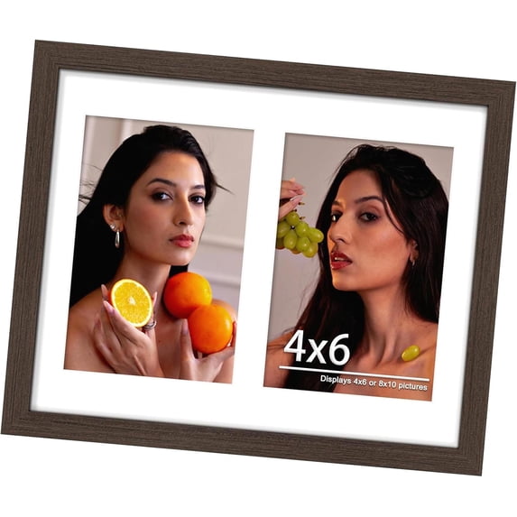 Bybiment 8x10 Double Picture Frame, Showcases Two 4x6 Photos, Suitable ...