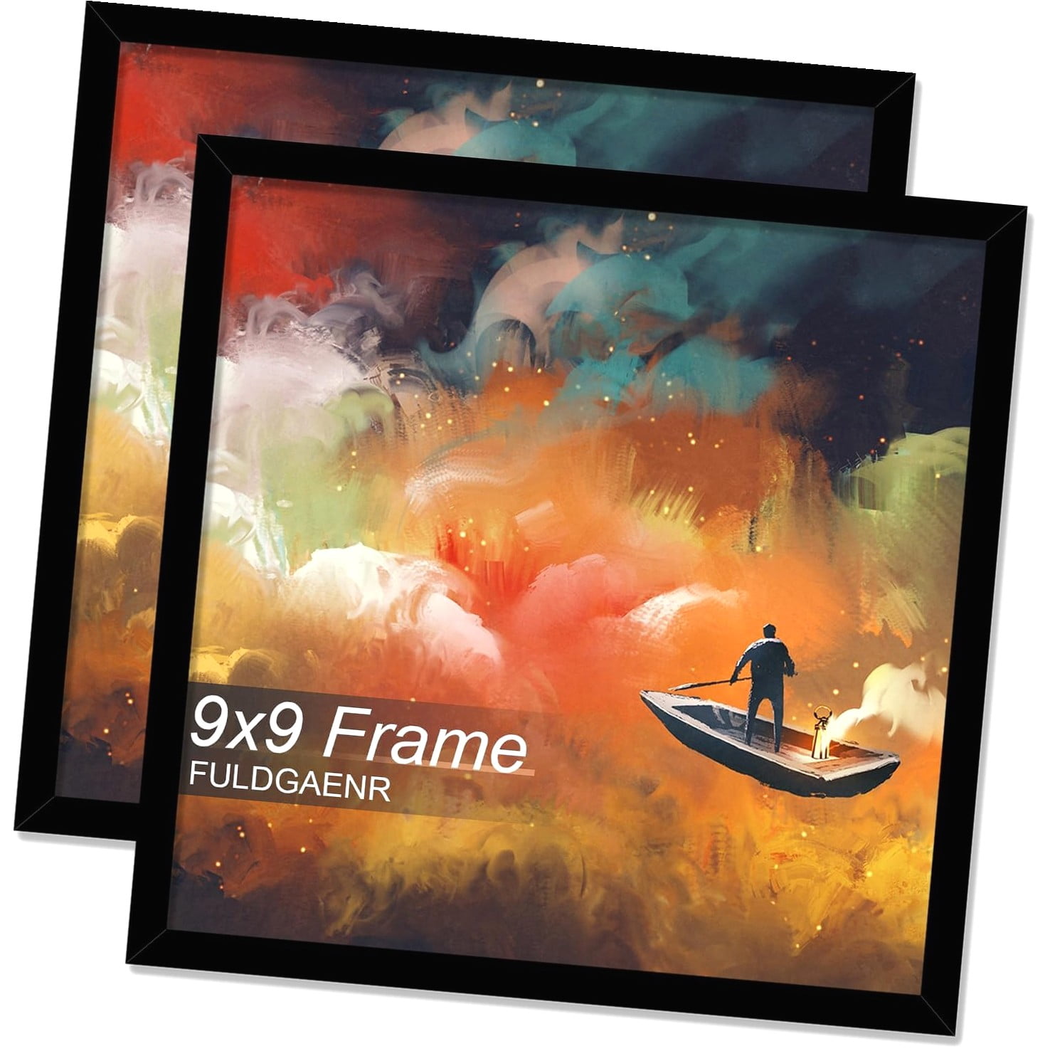 Bybiment 9x9 Picture Frame Set of 2, for 9x9 Inch Photo Poster ...