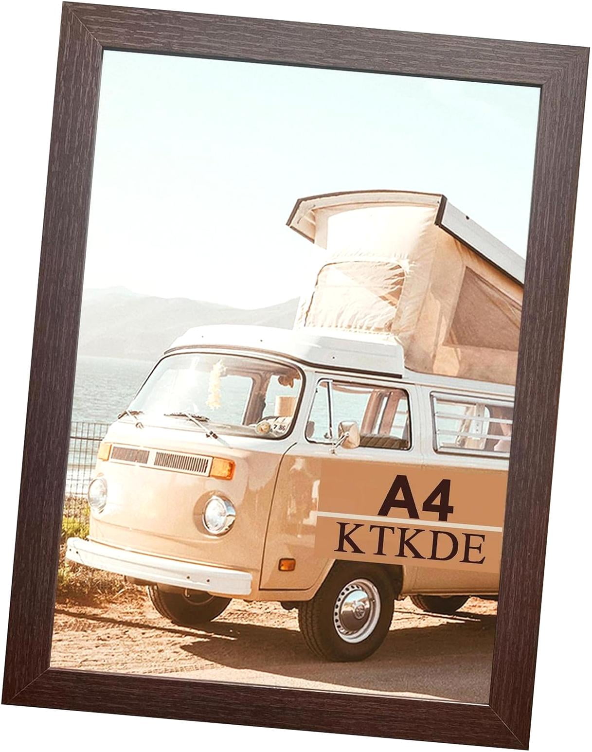 Bybiment A4 Walnut file frame, 8.3x11.7 Certificate frame, Plexiglass 1 ...