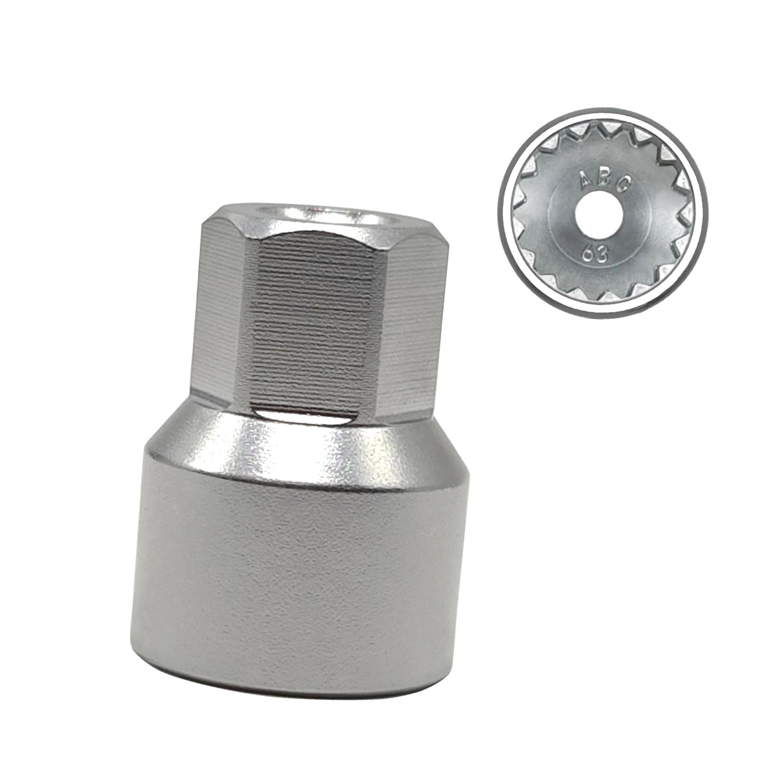 Bybiment ABC-63 17-Point 2mm Thickness Wheel Lock Nut Key for Touareg ...