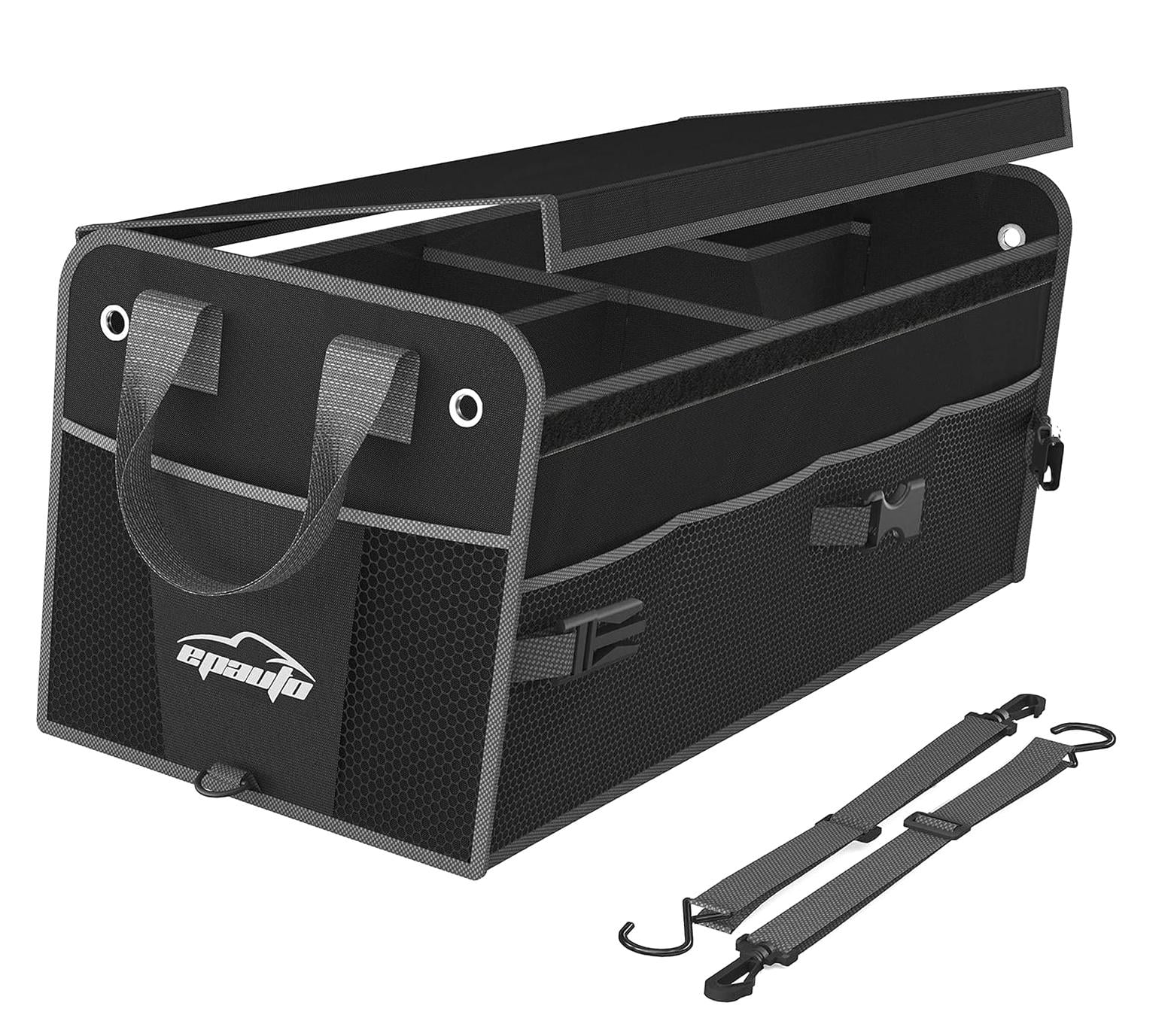 Bybiment Adjustable Multi-Compartment Car Trunk Organizer with ...