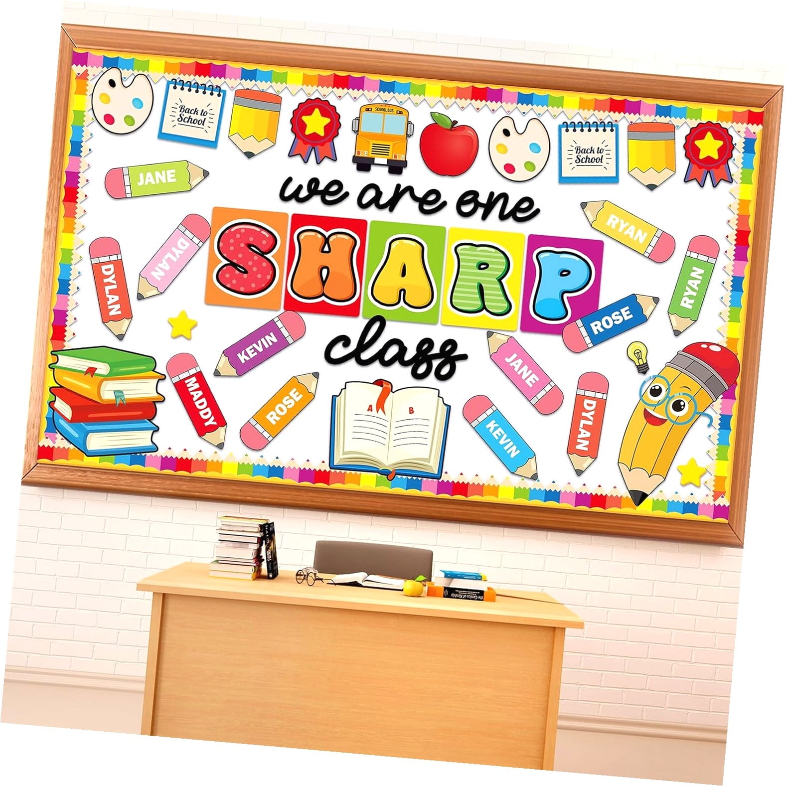 Bybiment Back to Bulletin Decorations Class First Day of Classroom ...