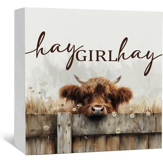 Bybiment Bathroom Decor Sign Farmhouse Western Bathroom Decor, Farm Hay ...