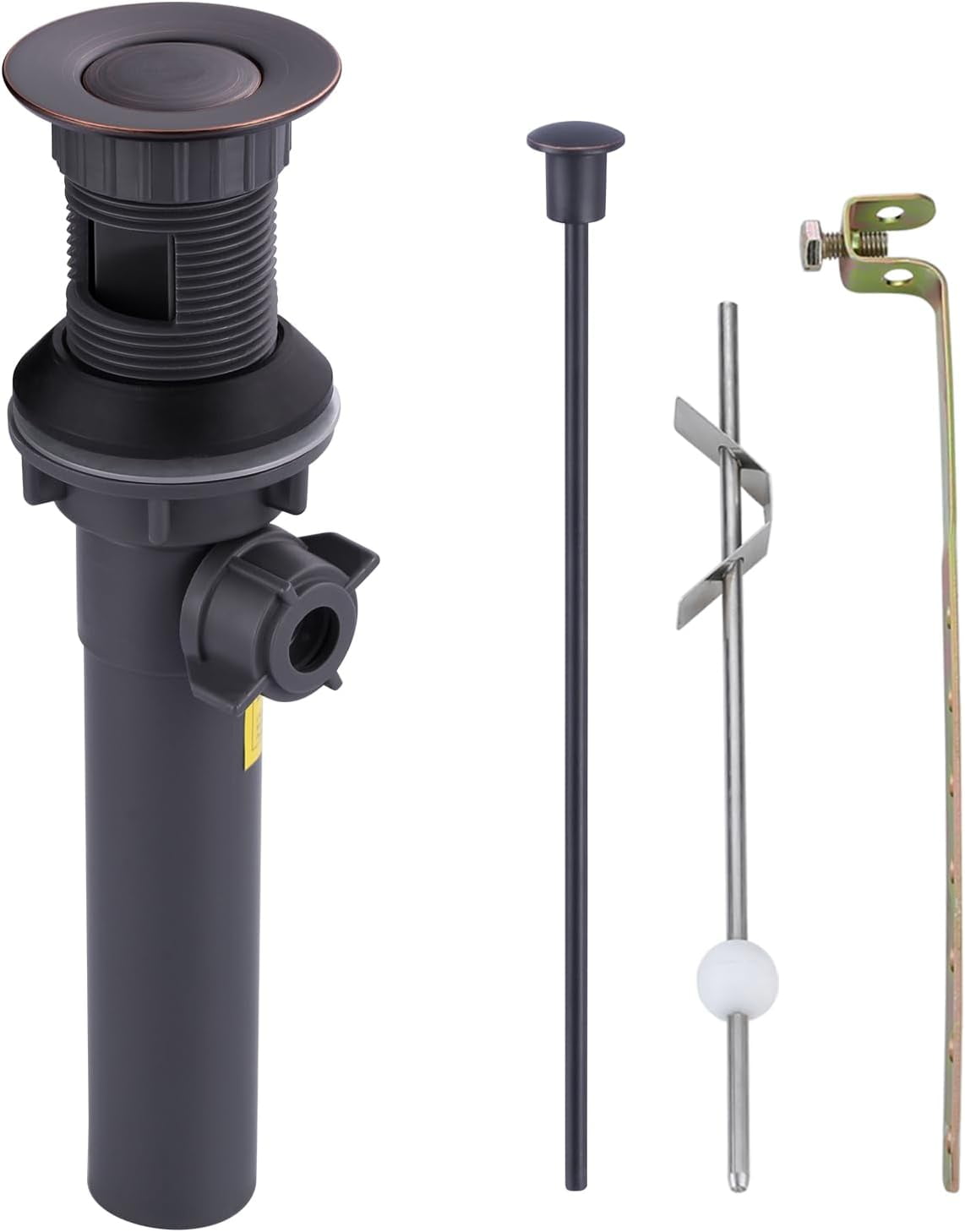 Bybiment Bathroom Drain Stopper with Lift Rod for Bathroom Vanity Sink ...