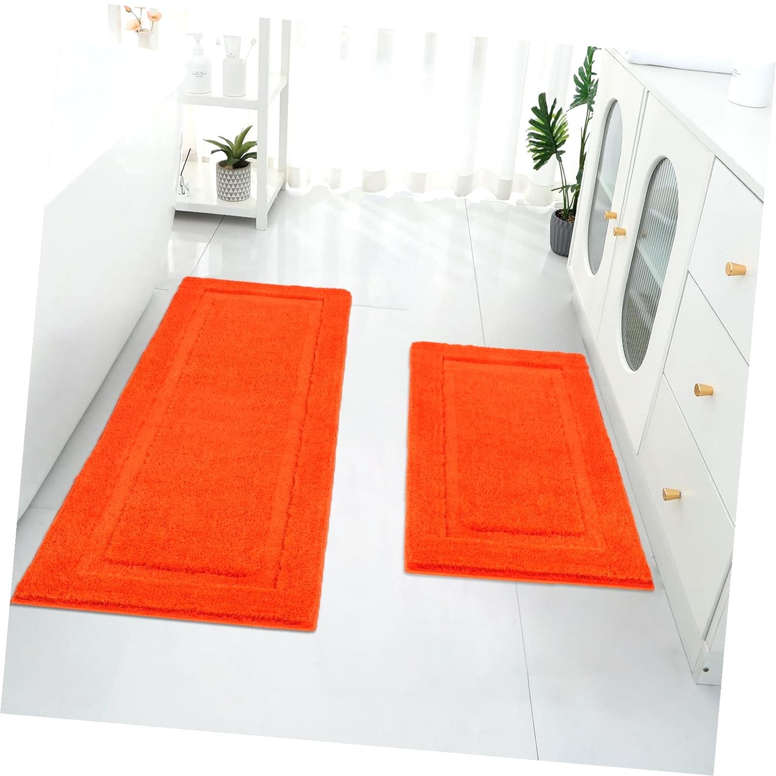 Bybiment Bathroom Rugs Set of 2 Pieces, 16x24 + 20x32 inch Small Rugs ...