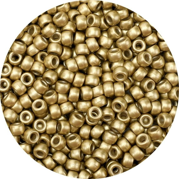Bybiment Beads (1000 pieces Golden Color Beads), Beads for Jewelry ...