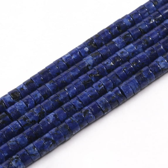 Bybiment Beads 4x2mm Cylinder Gemstone Rod Shape Irregular Shape Blue ...