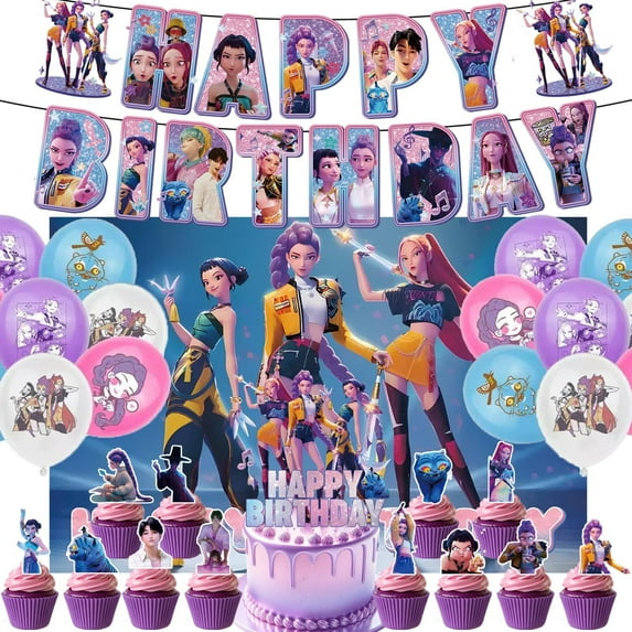 Bybiment Birthday Decorations, Banner, , Cake Toppers, cake topper ...