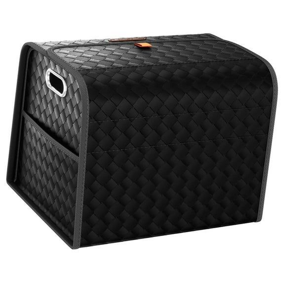 Bybiment Car Storage Organizer, Leather Trunk Organizer with Foldable Storage, Large Capacity ...