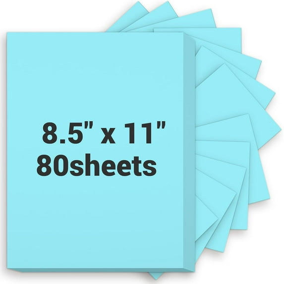 Bybiment Cardstock 8.5 11, Thick Printer Paper 75 lb/200 , 80 Card ...