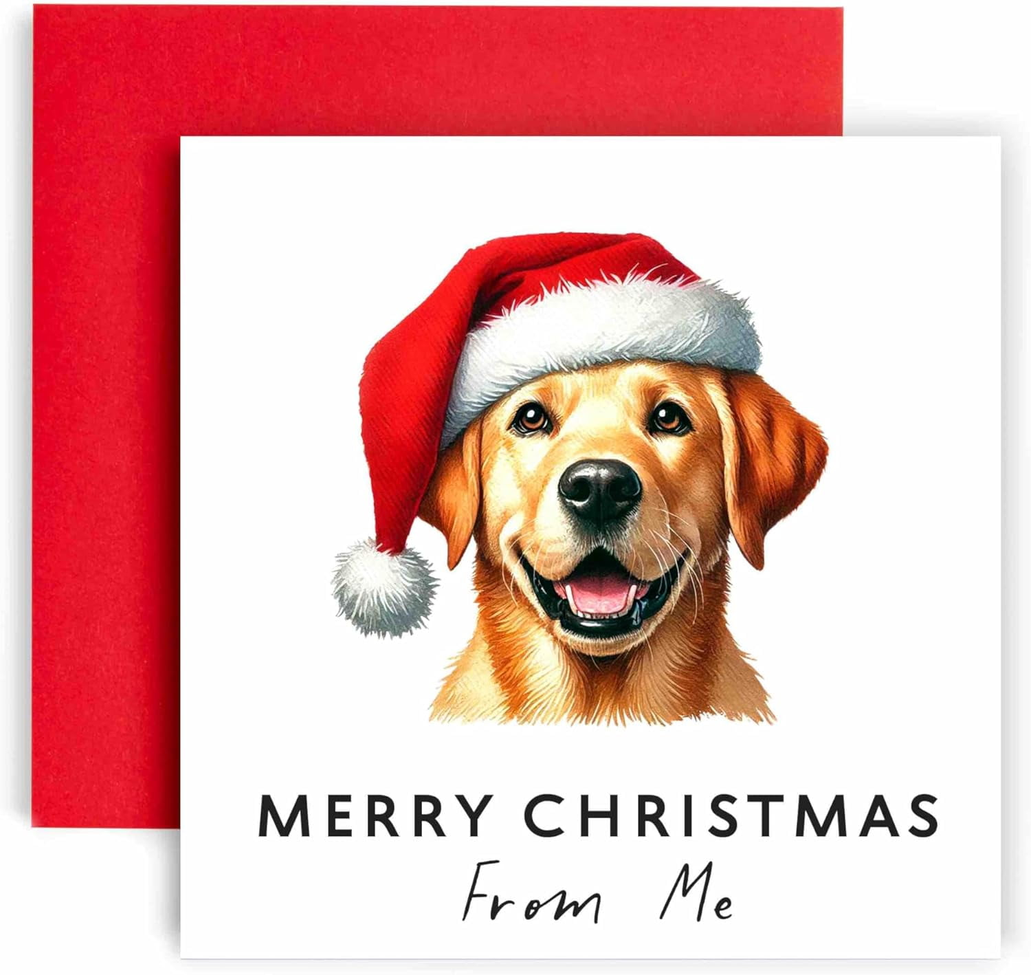 Bybiment Christmas Card from the Golden Labrador Merry Christmas to Mum ...
