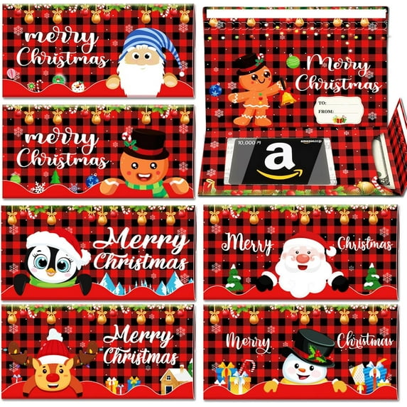 Bybiment Christmas Holder for Gifting Cash 6 Pack, -Open Holiday ...