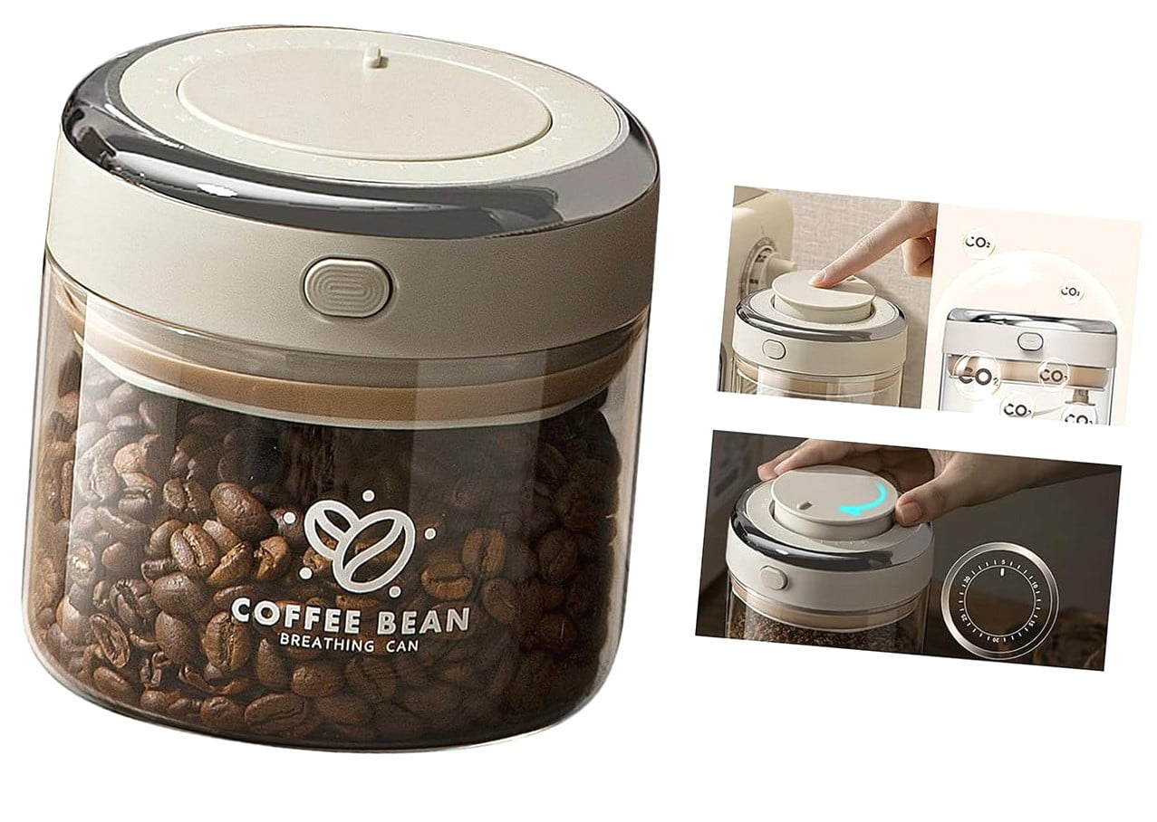 Bybiment Coffee Canister with Airtight Coffee Container with One-Way ...