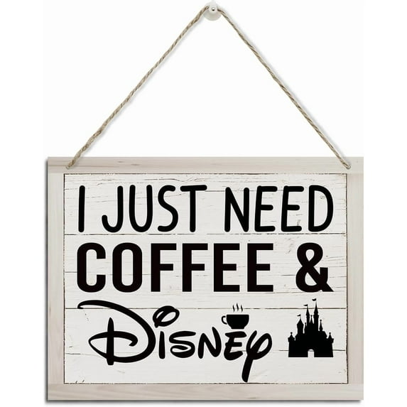 Bybiment Coffee Sign, Kithen Hanging Wood Plaque Sign, Kithen Desktop ...