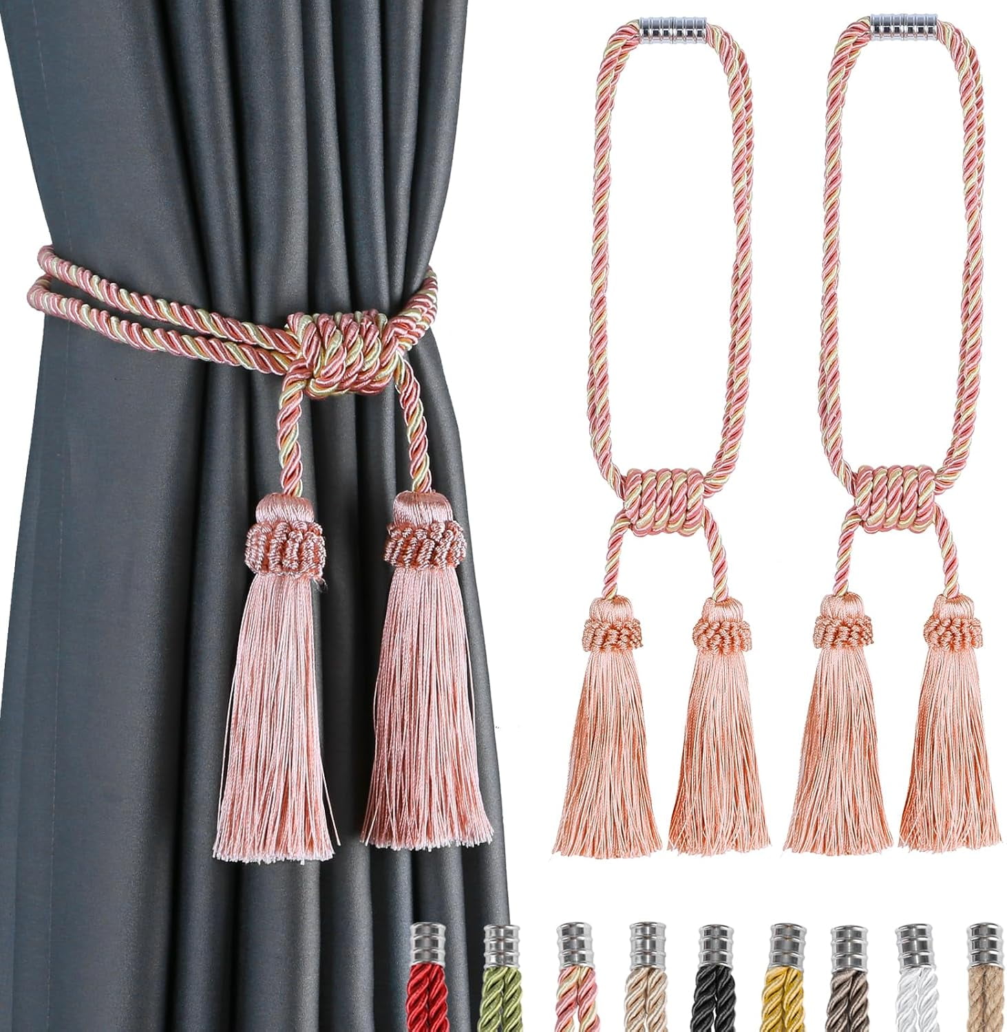 Bybiment Curtain Tiebacks Tassel Curtain Tieback Tie Backs, Tassel ...