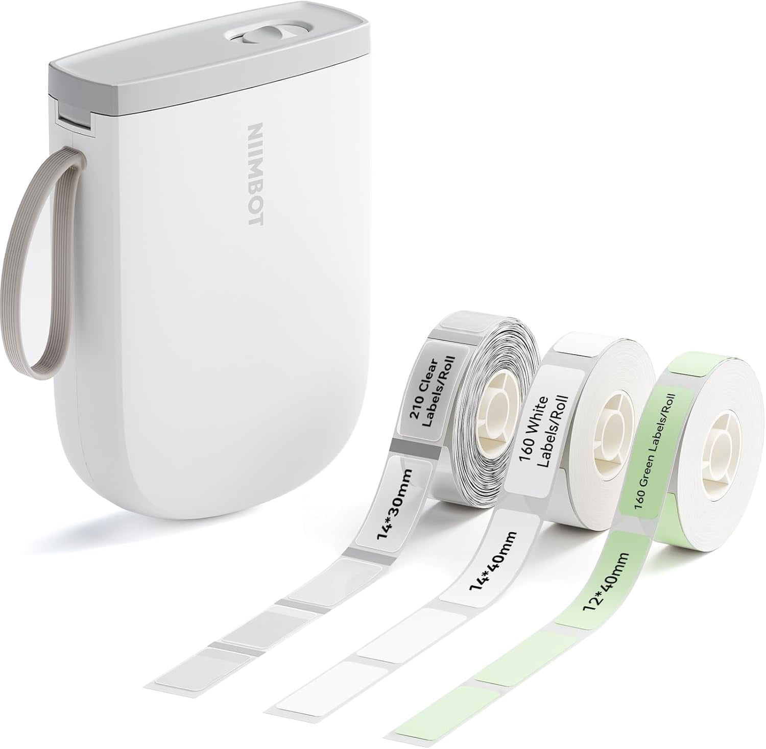 Bybiment D11 Bluetooth Label Maker 300 DPI Label Printer with 3 Rolls ...