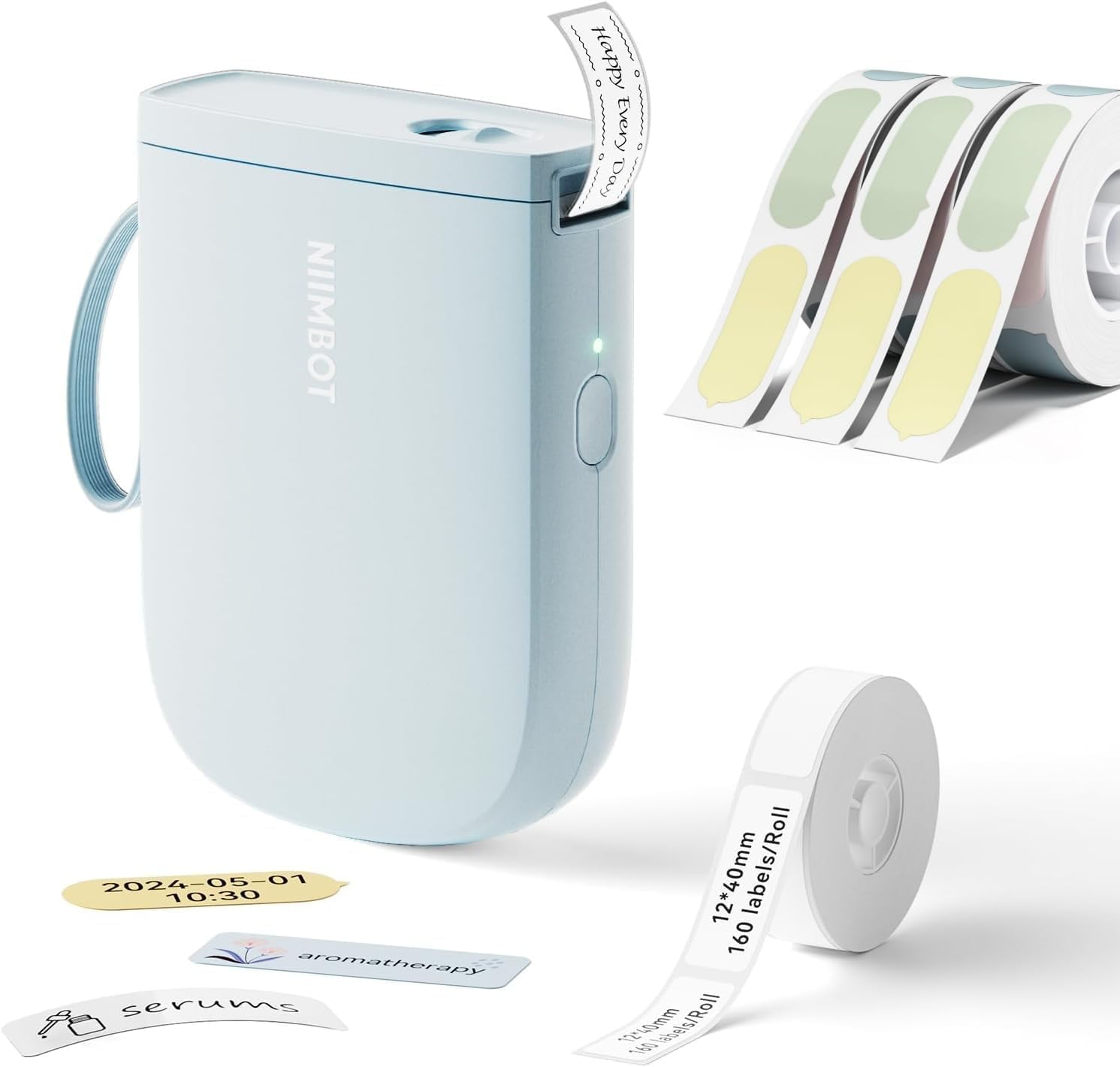 Bybiment D11 New Version Label Maker Machine with Tape, 300DPI ...