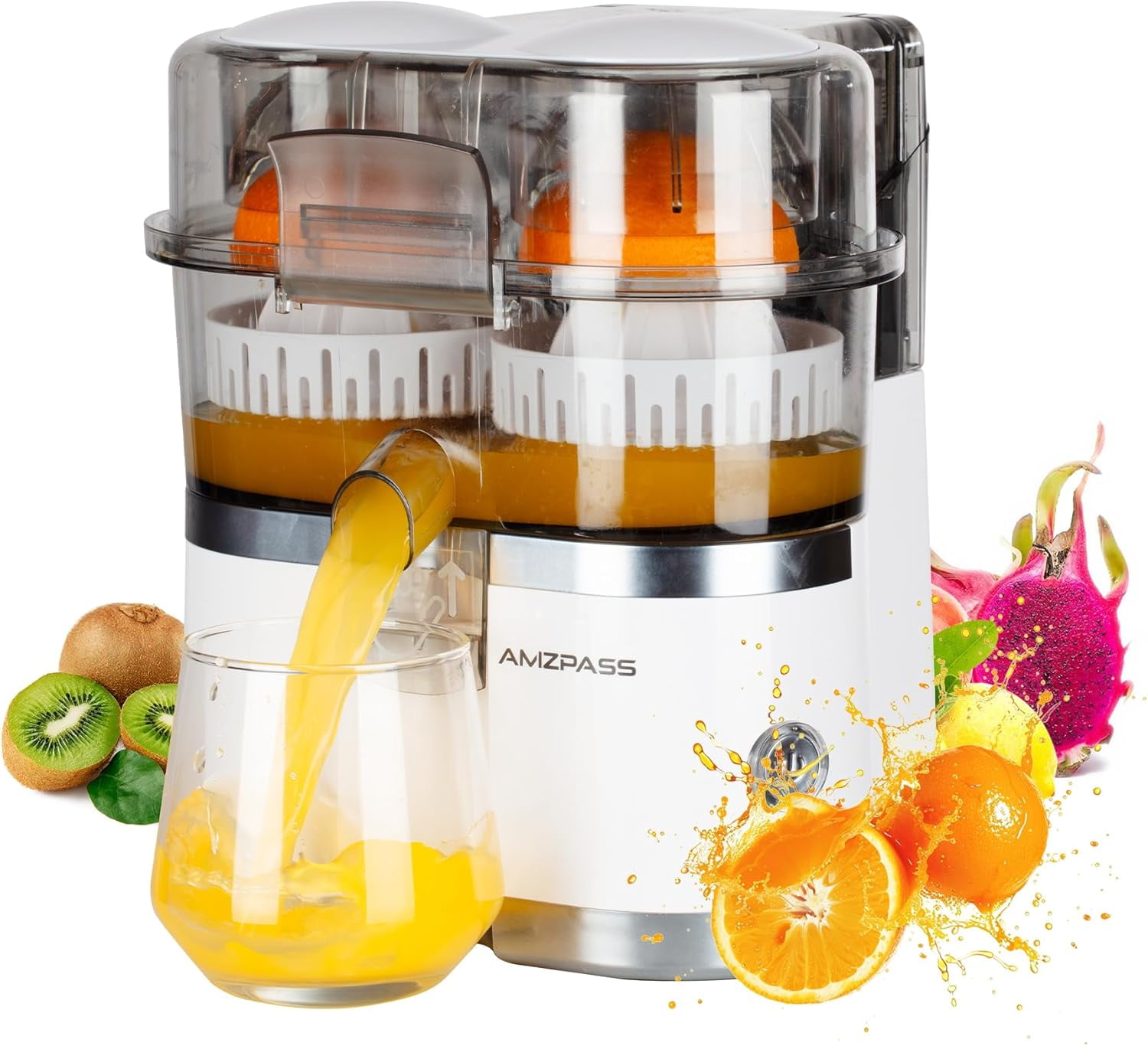 Bybiment Dual-Speed Electric Orange Juicer Squeezer, Citrus Juicer ...