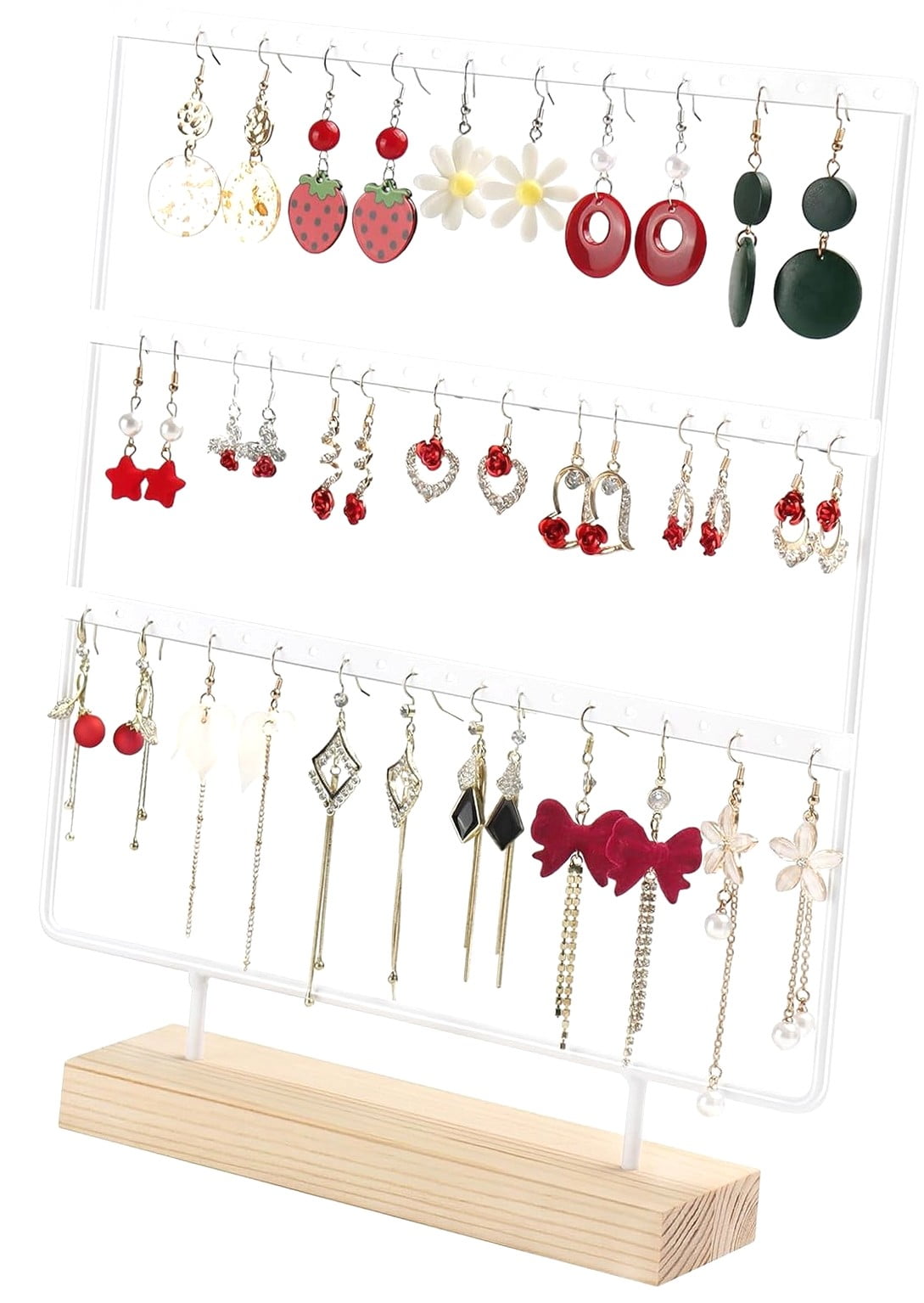 Bybiment Earring Display for Vendors, Small Earring Holder Organizer ...