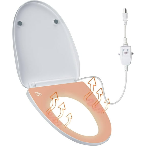 Bybiment Elongated Smart with 3 Heating Modes, Attachment for Toilet ...