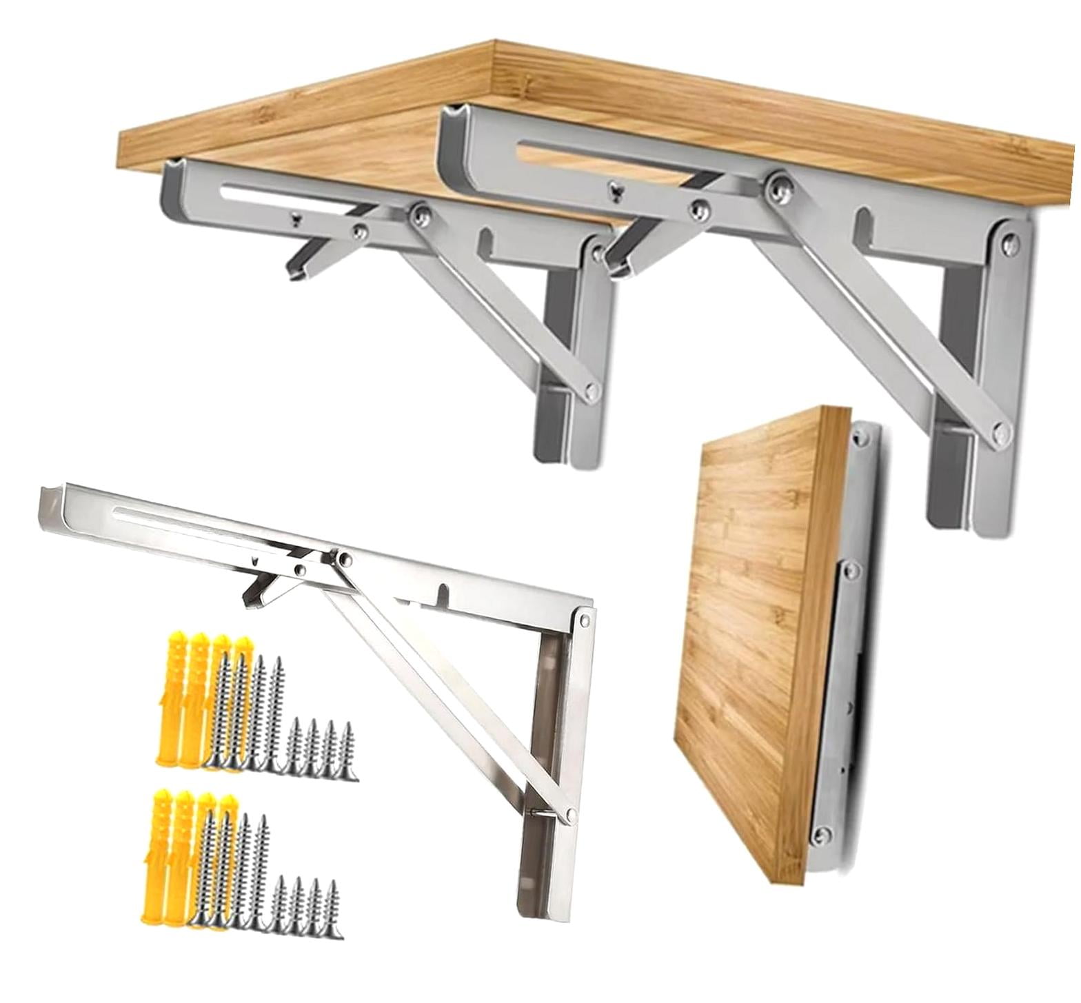 Bybiment Folding, 2 Pieces 304 Steel Collapsible Triangle, DIY Wall ...