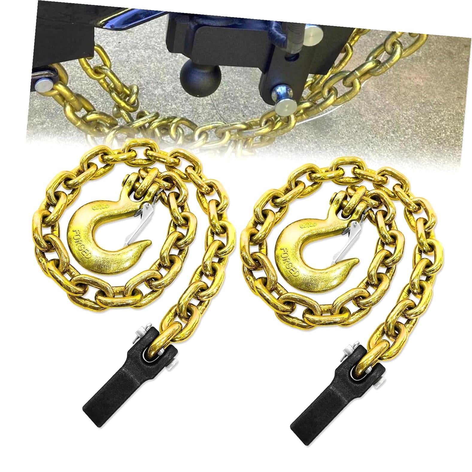 Bybiment G80 Trailer Safety Chain 39 Inch | Towing Chains with 3/8 ...