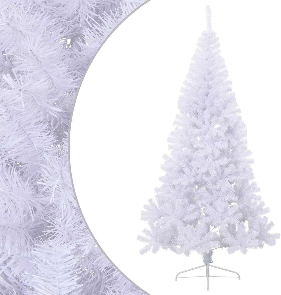 Bybiment Half White Artificial Christmas Tree 70.9 Inch Tall, -Saving ...