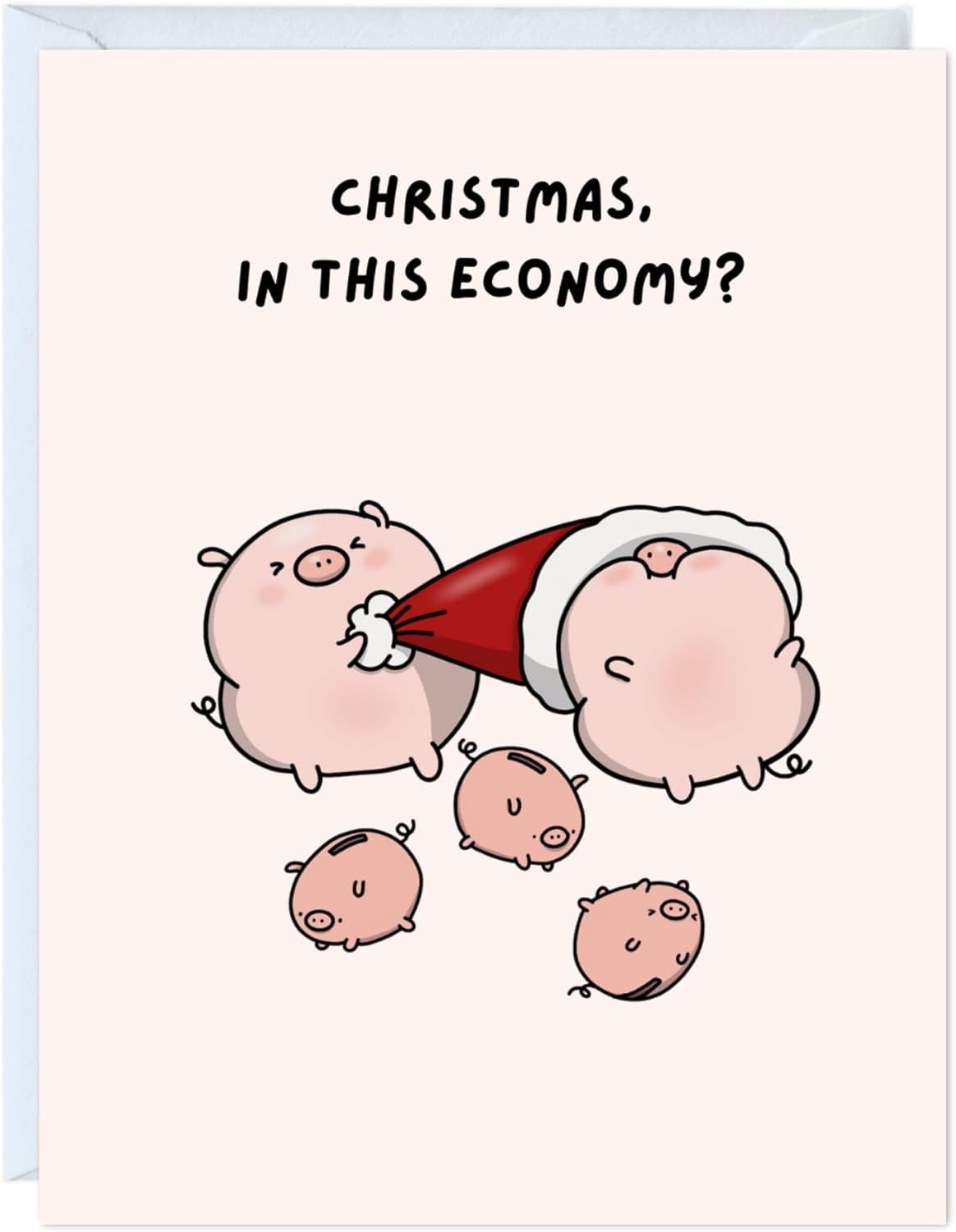 Bybiment Humorous Christmas Greeting Card – Ironic Seasonal Message ...