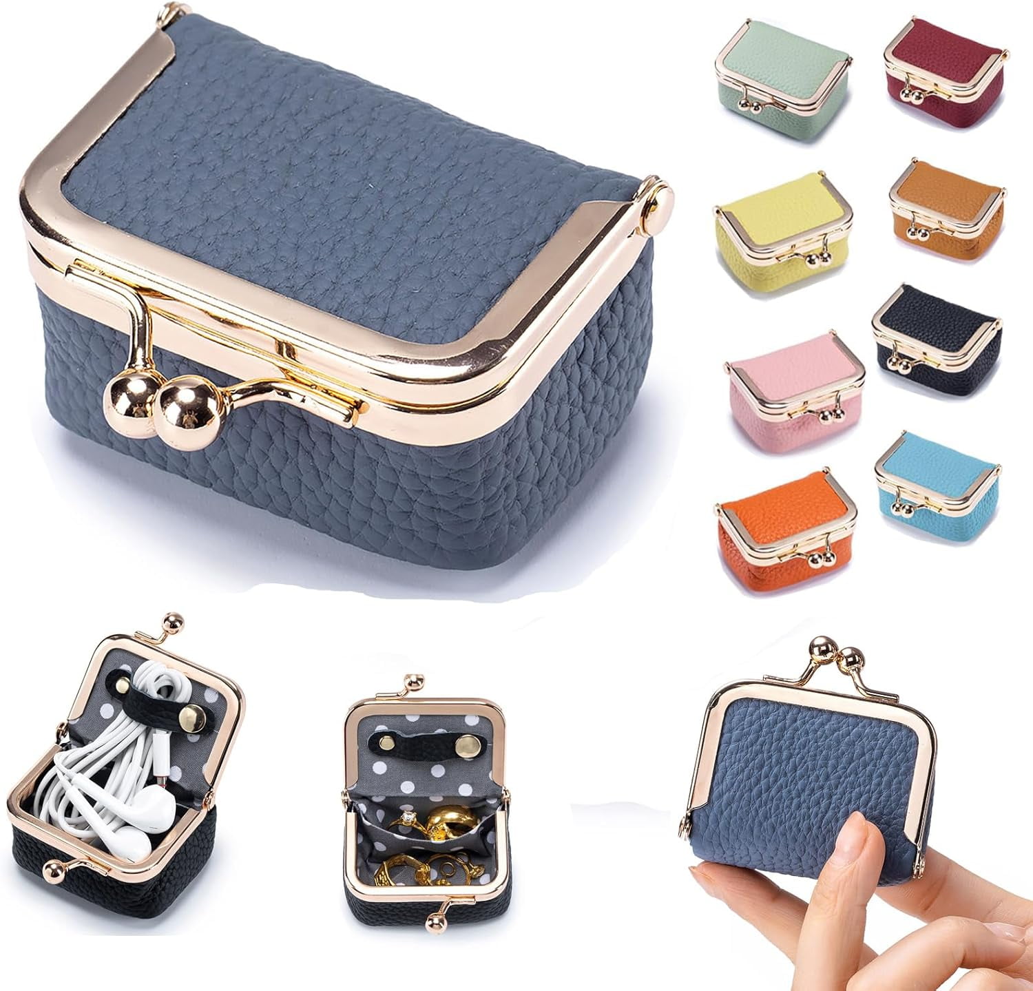 Bybiment Jewelry Box Coin Purse for Storage, Travel Jewelry Case with ...