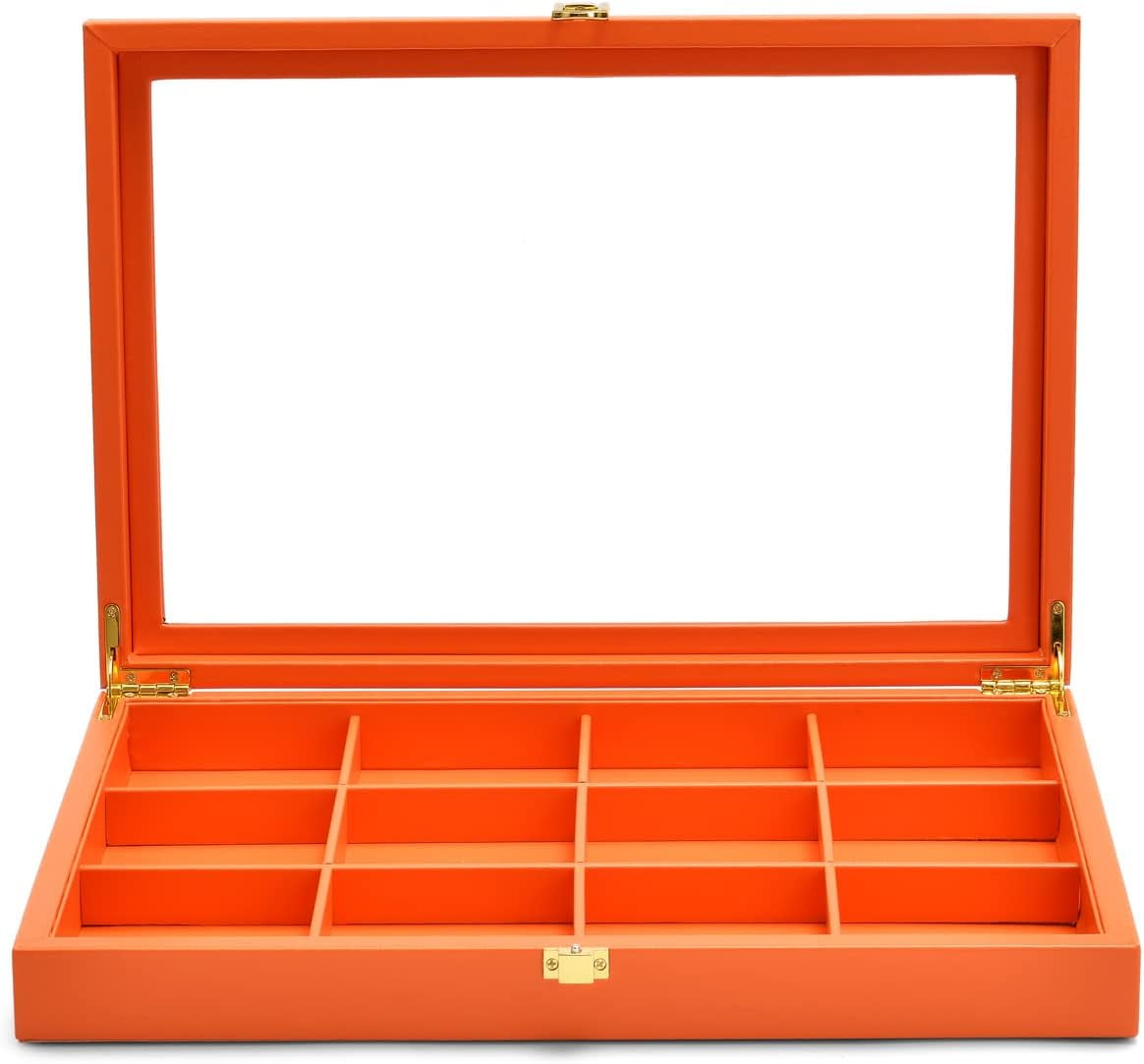 Bybiment Jewelry Organizer Tray with Acrylic Lid Bracelet Bangle ...