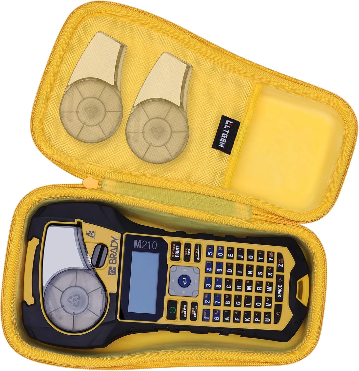Bybiment LTGEM Label Maker Case with M210/ M210-LAB Label Printer ...