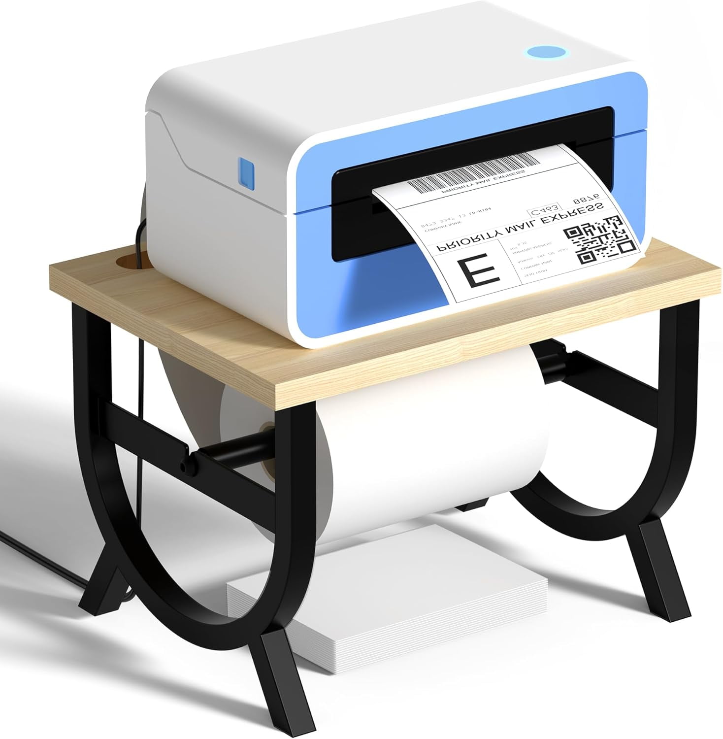 Bybiment Label Holder for Rolls and Fan-Fold Labels, Thermal Label ...