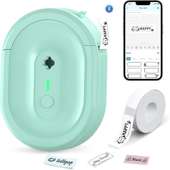 Bybiment Label Maker Machine with Tape, N12 Bluetooth Label Makers ...