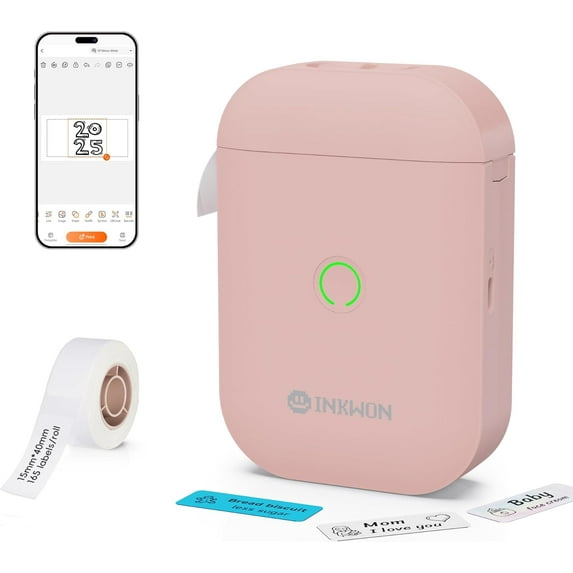 Bybiment Label Maker with Tape, D11s Bluetooth Label Maker Labels ...