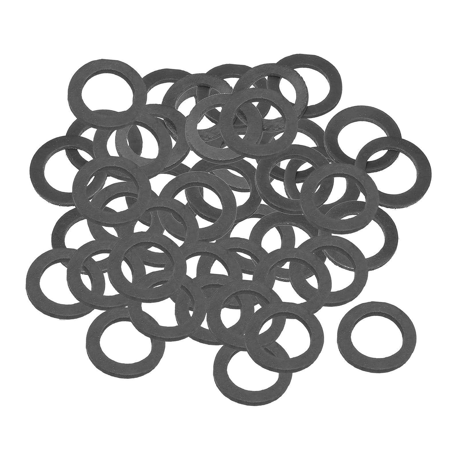 Bybiment M16 Rubber Flat Washer, 120 Pieces, 16mm Inner Diameter 24mm ...