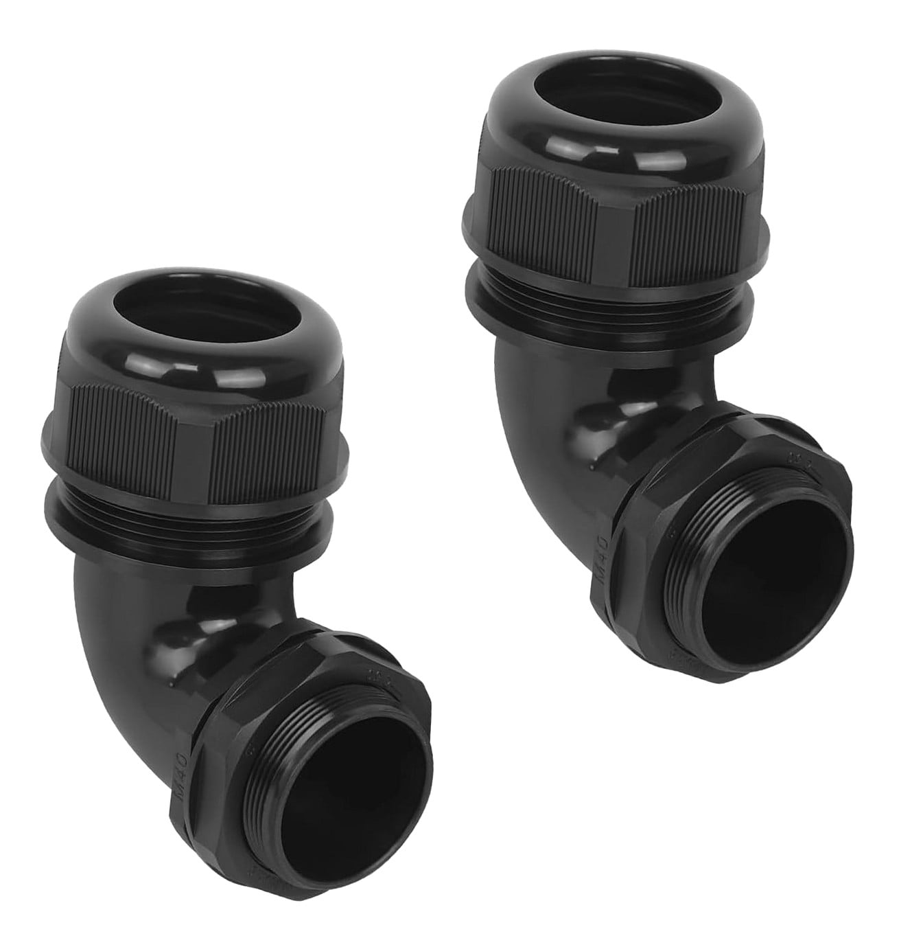 Bybiment M40 Cable Gland, 90-Degree 26-33mm Cable Strain , Cord ...