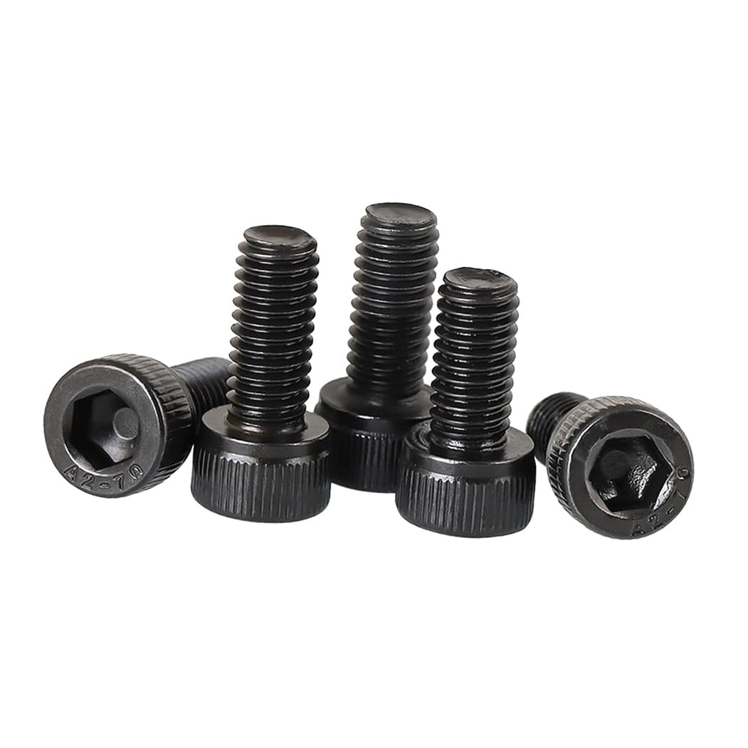 Bybiment M6 12mm Cap Screws, M6-1.0x12mm Screw and Nut Set, 50pcs ...