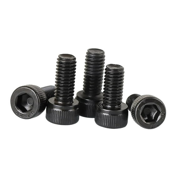 Bybiment M6 12mm Cap Screws, M6-1.0x12mm Screw and Nut Set, 50pcs ...